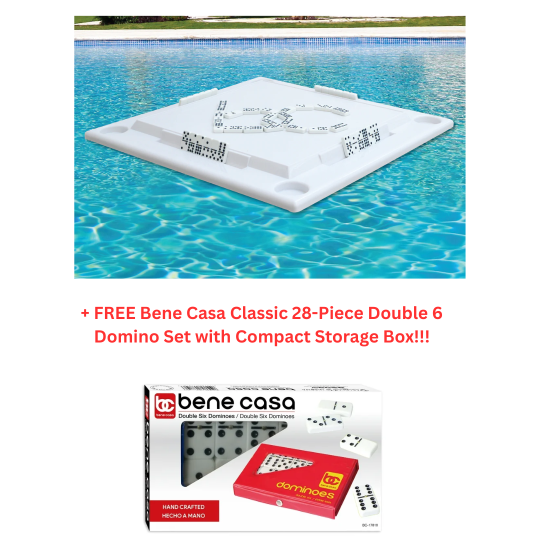 Bene Casa Floating Game Table w/ removable legs for pool or beach part — The AV Dudes
