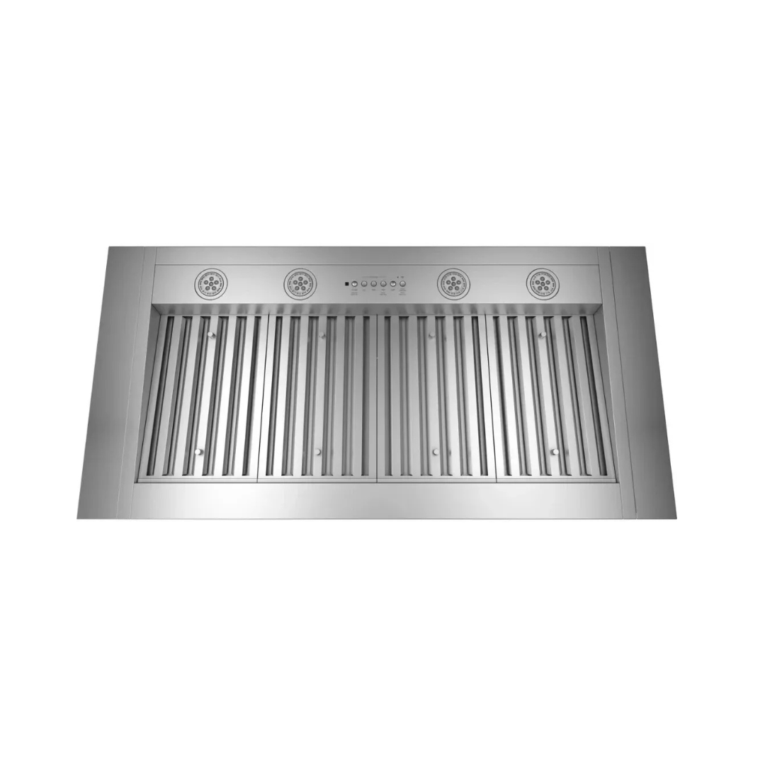 GE UVC9480SLSS Cabinet Insert Smart Range Hood with 4-Speed/610 CFM Bl ...
