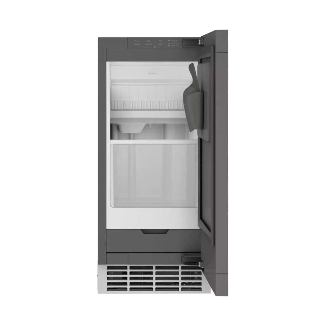 GE UCC15NPRII 15 Inch Under Counter Panel Ready Ice Maker with Clear I ...